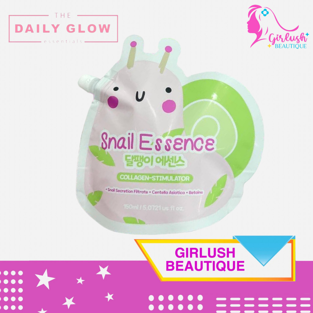 The Daily Glow Snail Essence 150ml (Collagen Stimulator) | Shopee ...