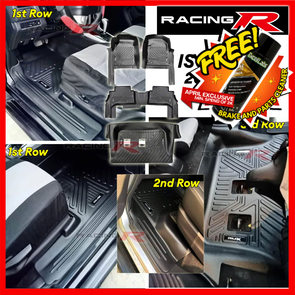Isuzu MUX 2021 to 2025 OEM Deep Dish Matting 9D WITH EXTENSION High ...