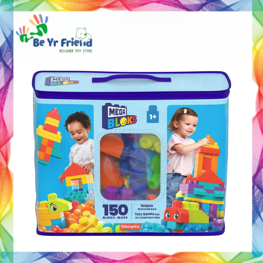 MEGA Bloks First Builders Big Building Bag - 150PC Jumbo Blocks for ...