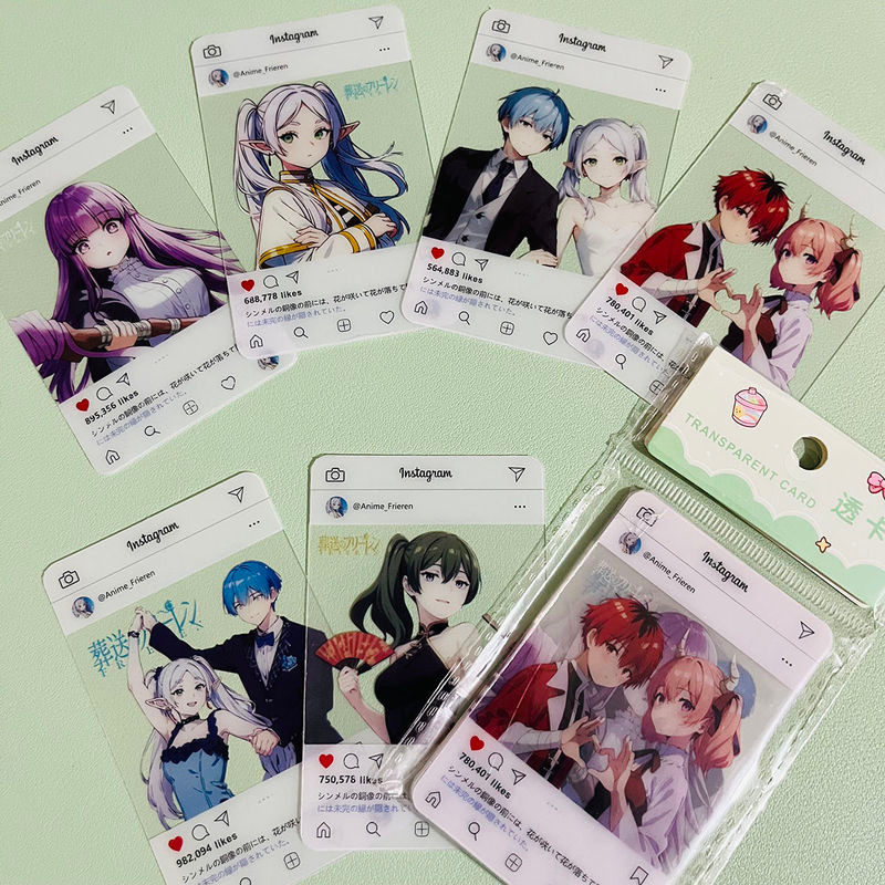 6Pcs/Lot Sousou no Frieren Beyond Journey's End Pvc Transparent Card ...