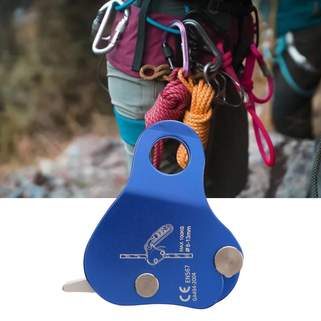 Climbing Rope Grab Ascender Belay Device 7075 Aluminum Alloy for ...
