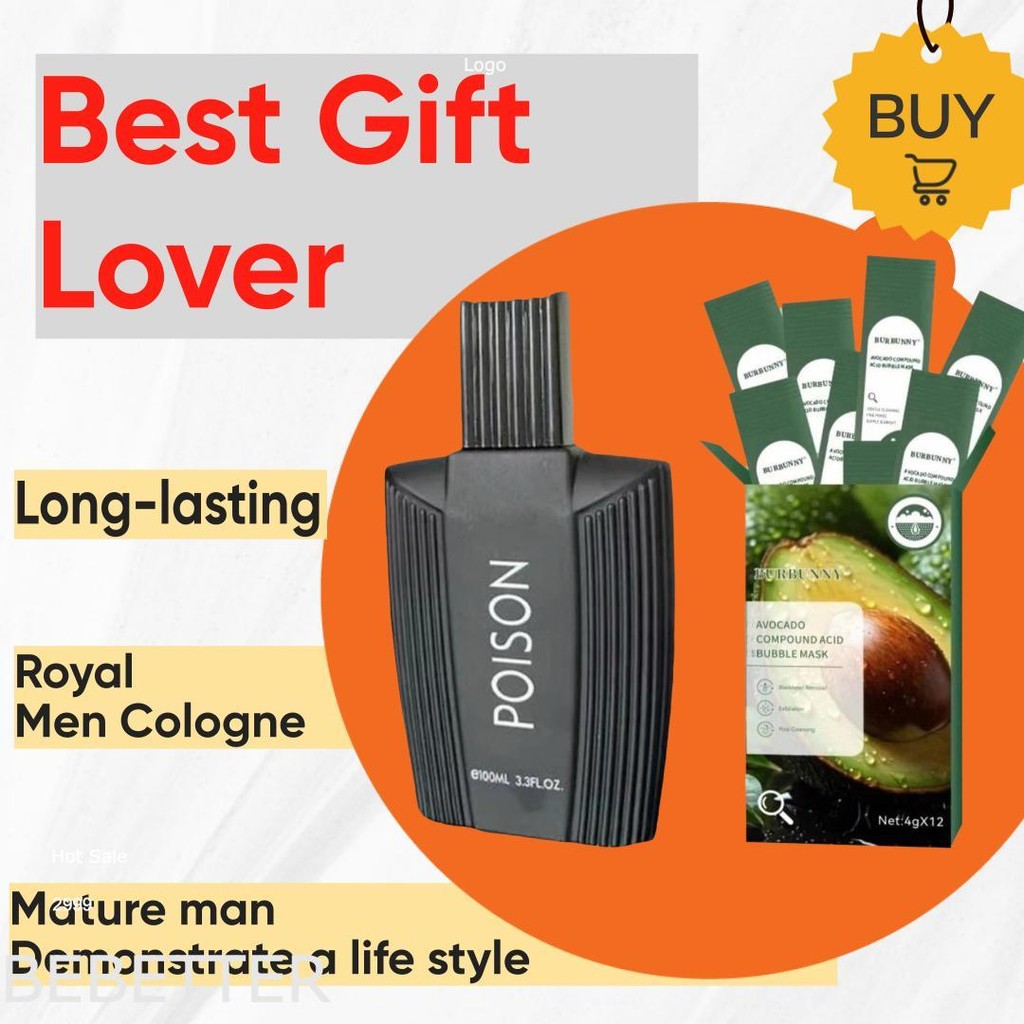 Whitening Bubble Mask AND Original Poison Perfume for men long lasting ...