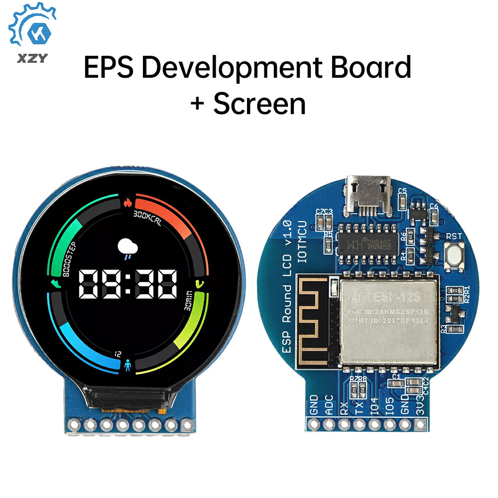 ESP8266 Development Board NodeMCU Expansion Board 1.28-Inch GC9A01 ...