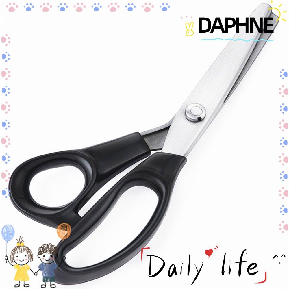 DAPHNE Comfort Grip Handled Tailor Scissors Fabric lace Scissors Circular arc wave shear ...