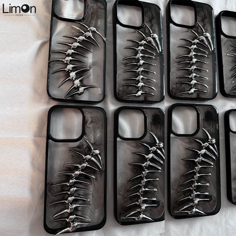 New Original Blooming Fishbone Phone Case for Apple15promax/15P/16Pro ...