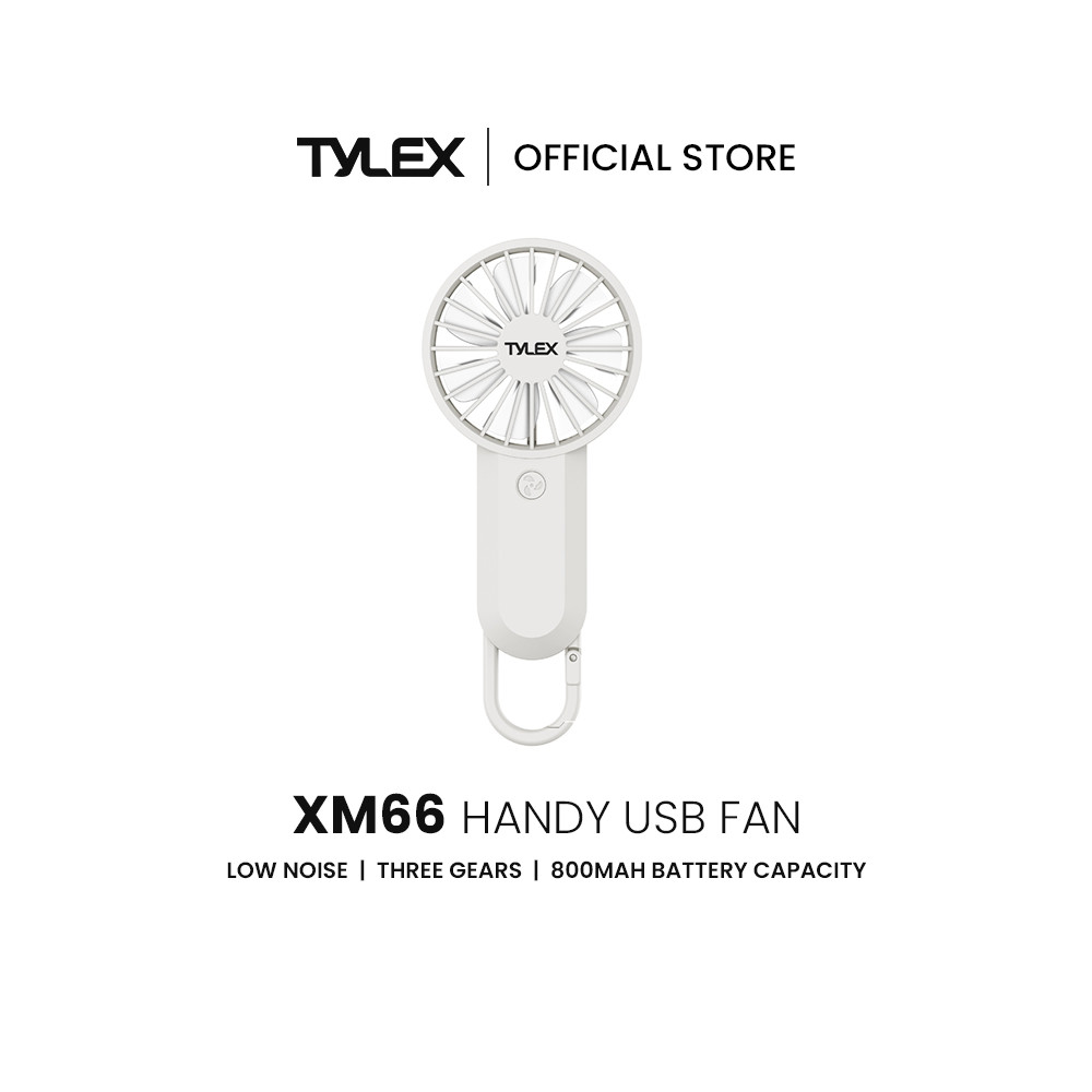 TYLEX XM66 Portable Mini Hand Fan USB FAN with three gear speed 800mAh ...