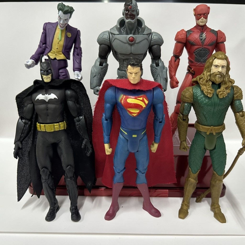 Dc Justice League Joint Movable Toy Batman Superman Joker Neptune Flash ...