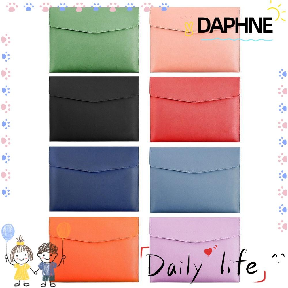 DAPHNE Leather Document Pouch, Leather A4 Leather File Folder, Document ...