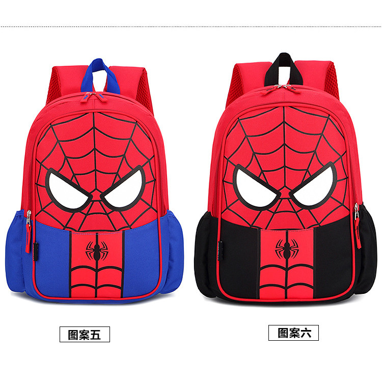 Kids Cartoon Backpack - Red Spider-Man children Backpack - Grade 1-2 ...
