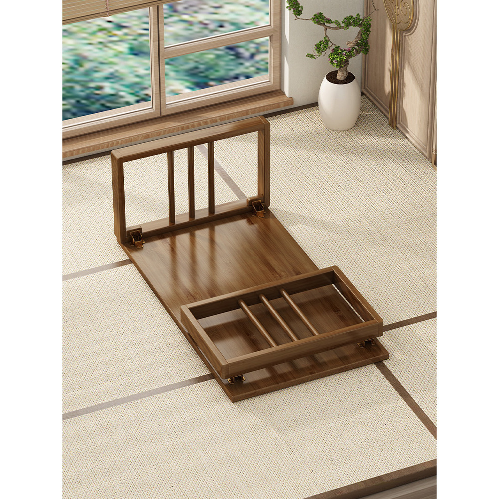 Japanese-Style Washitsu End Table Solid Wood Tatami Small Table Tea ...