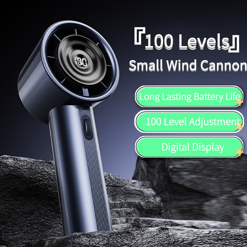 4000mAh Brushless Turbo Mini Fan Rechargeable High-Speed 100 Speed ...