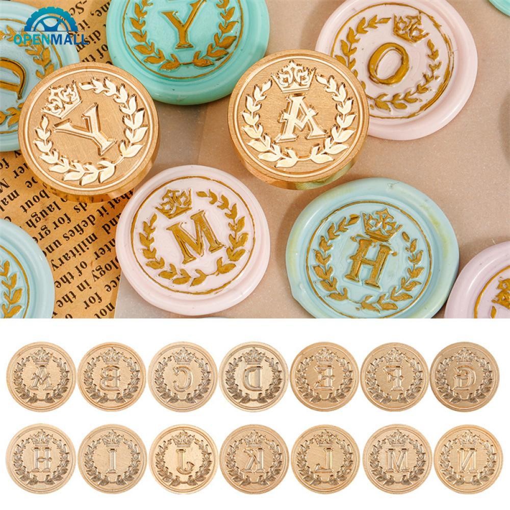 OPENMALL 25mm Curlicue European Letter Seal Head With Crown Wax Seal ...