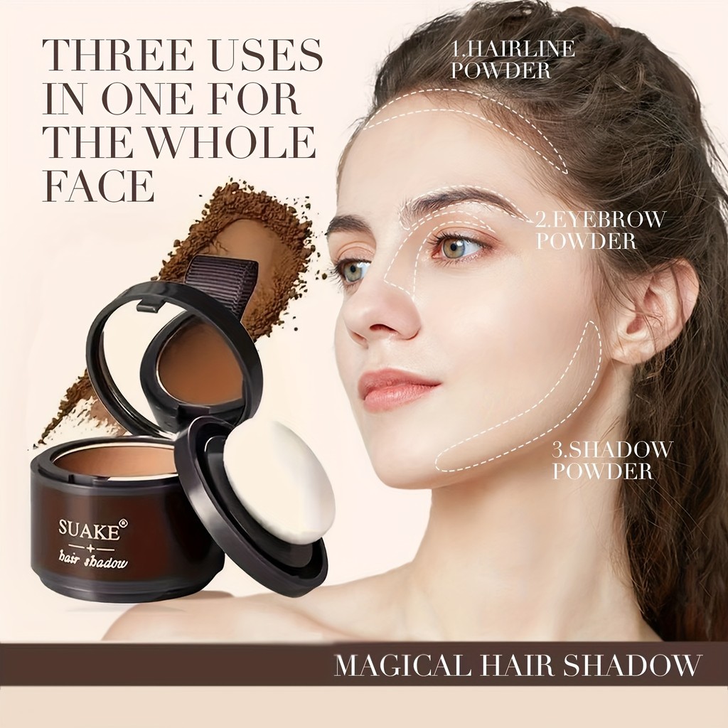 A multifunctional face contour and eyebrow powder, portable hairline ...