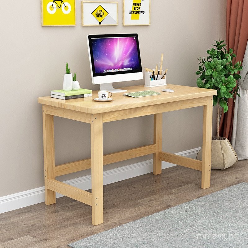 Solid Wood Computer Desk Children's Desk Household Study Table Simple ...