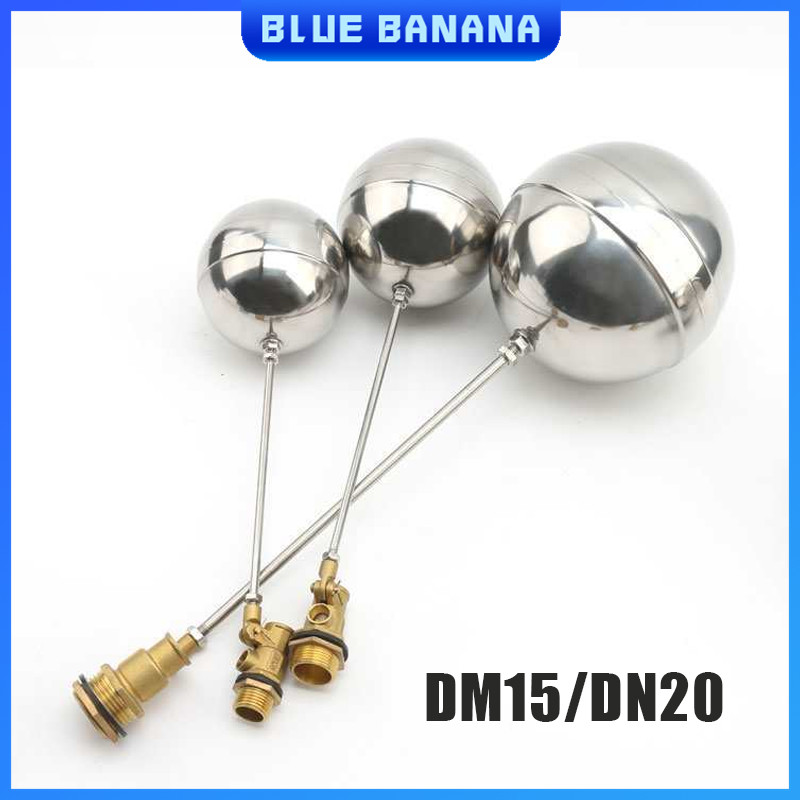 1/2" 3/4" Float Valve DN15 DN20 Stainless Steel Water Tank Float Ball ...