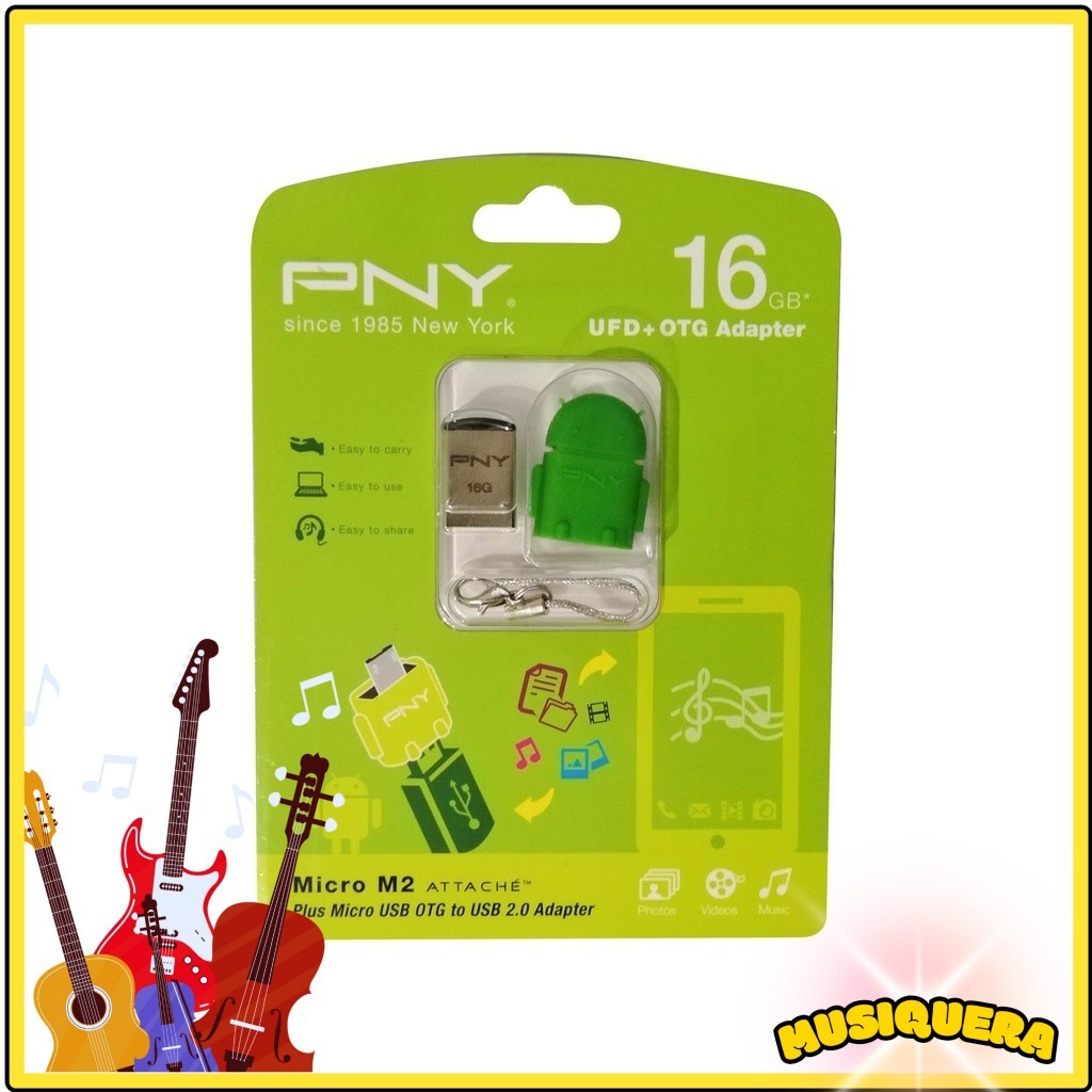 16gb Micro M2 Attache UFD + OTG / PNY / Robot Adapter | Shopee Philippines