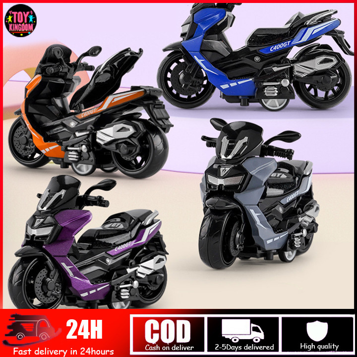 Pull-back Inertia Mini Motorcycle Diecast Simulation Motorcycle Toy ...