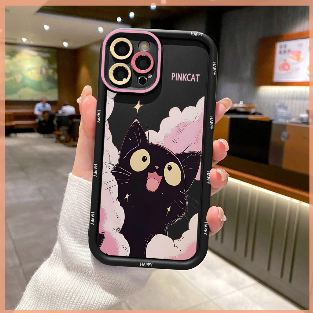 Cartoon Cloud Cat Case for OPPO A5S A12 A3S A3X A15 A57 A16 A16K A17 ...