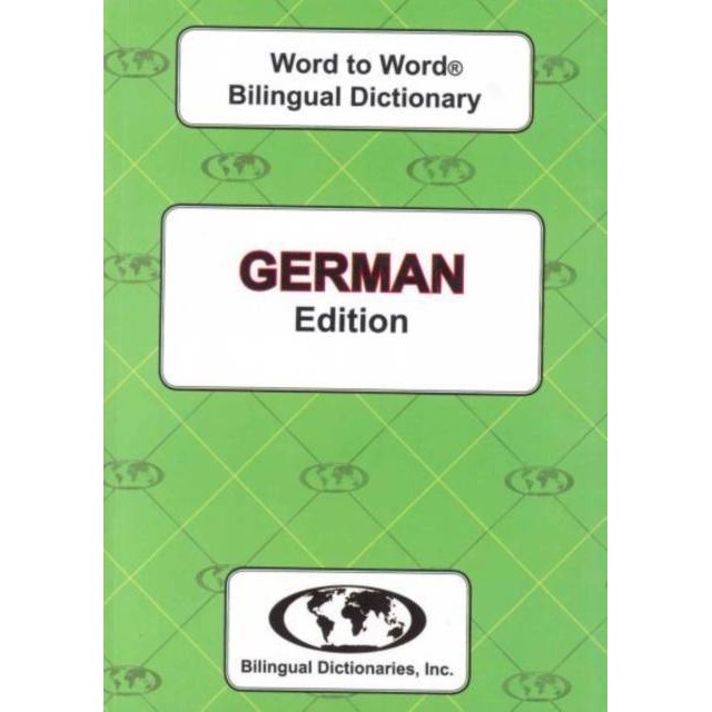 - English-German & German-English Word-to-Word Dictionary by H. Bell ...