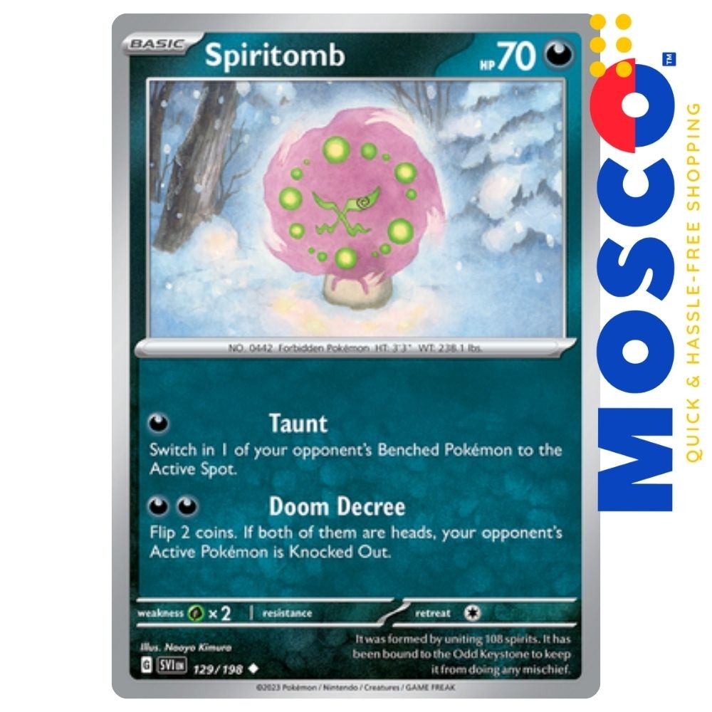 Spiritomb - 129/198 Scarlet & Violet (Base) | Pokemon TCG | Shopee ...