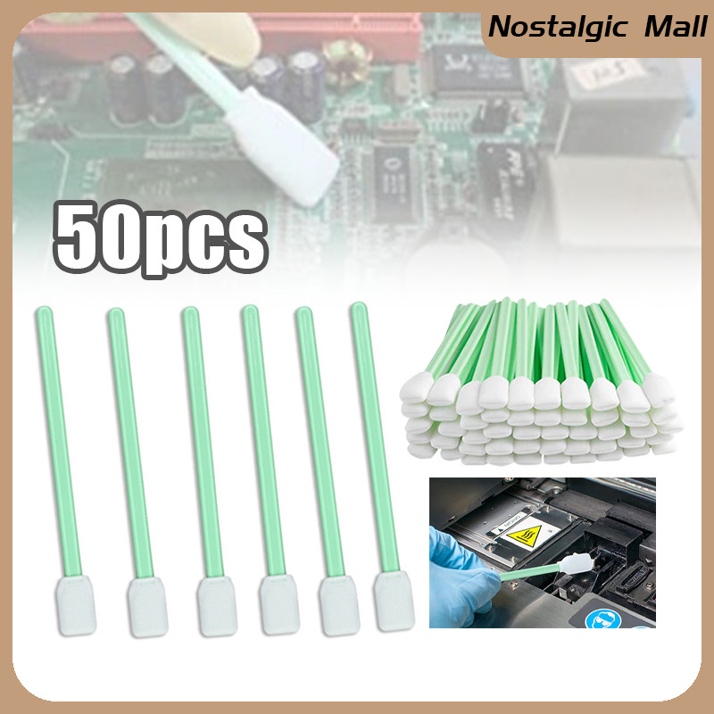 50Pcs Sponge Head Cleaning Cleaner Swab for Solvent Format Inkjet ...
