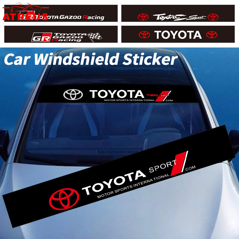 Toyota Car Windshield Stickers Front Rear Car Windscreen Sticker Car ...