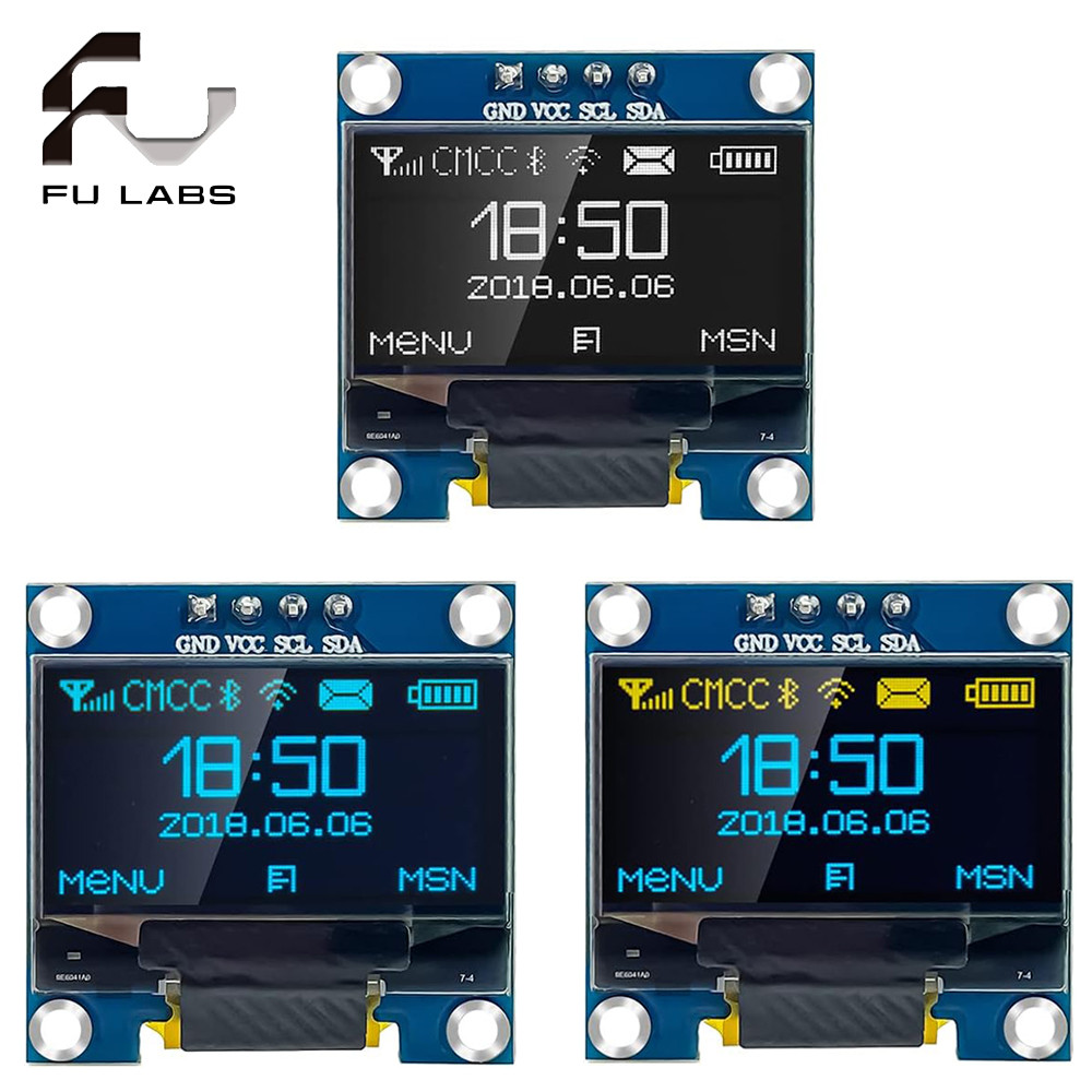 0.96 inch IIC SPI Serial White/Blue/Yellow Blue OLED Display Module ...