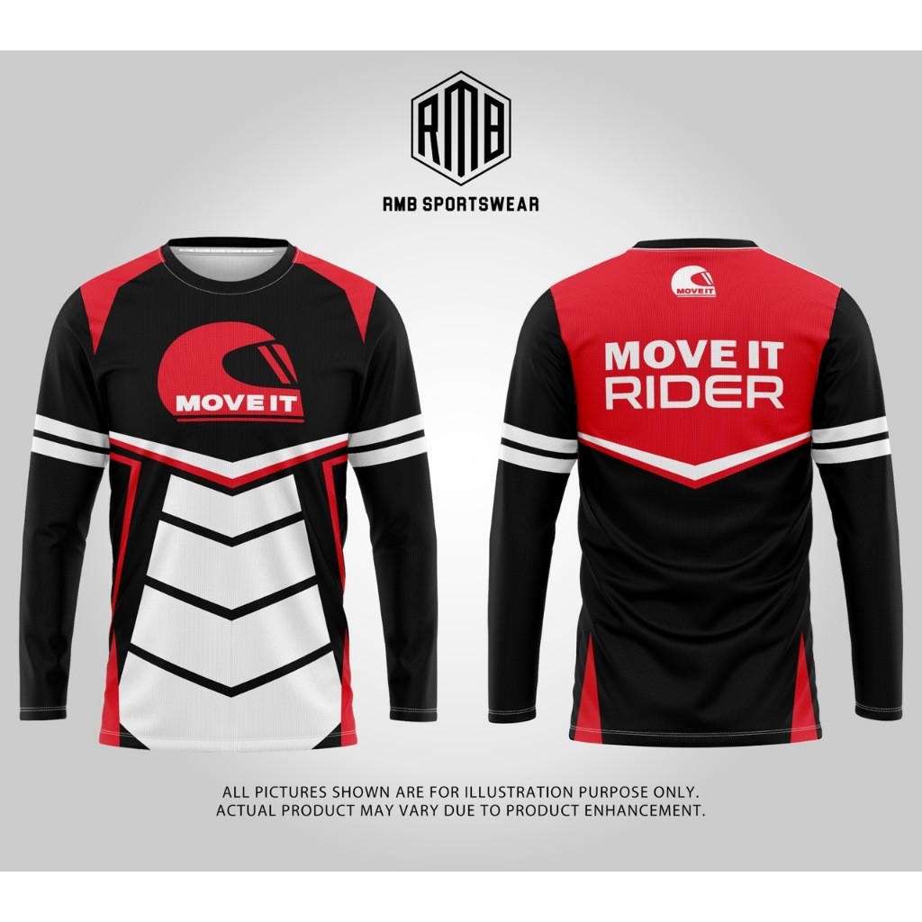 MOVE IT LONGSLEEVE FULLSUBLIMATION FOR MOTORCYCLE RIDER UNIFORM xxs-6xl ...