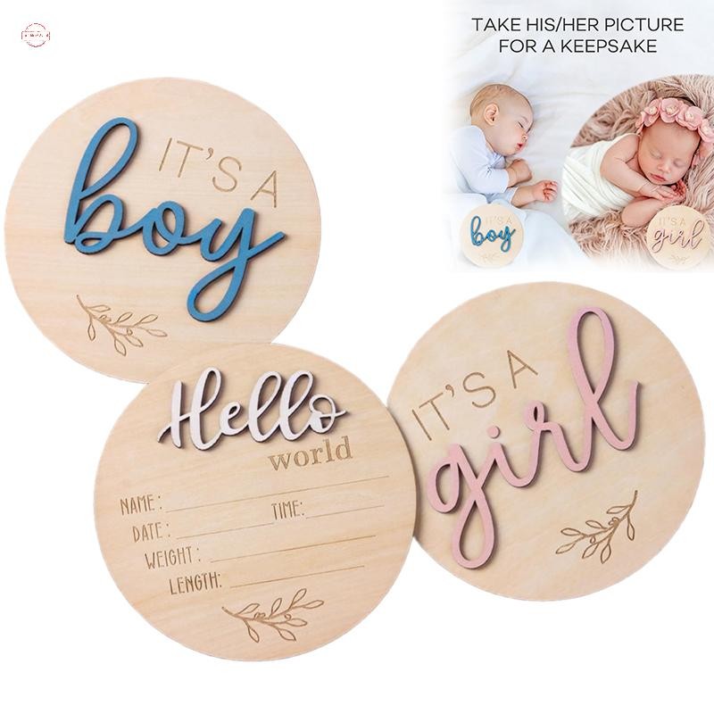 Sun Gender Reveal Sign For Baby Birth: 3Pcs It's A Boy Girl & Hello ...