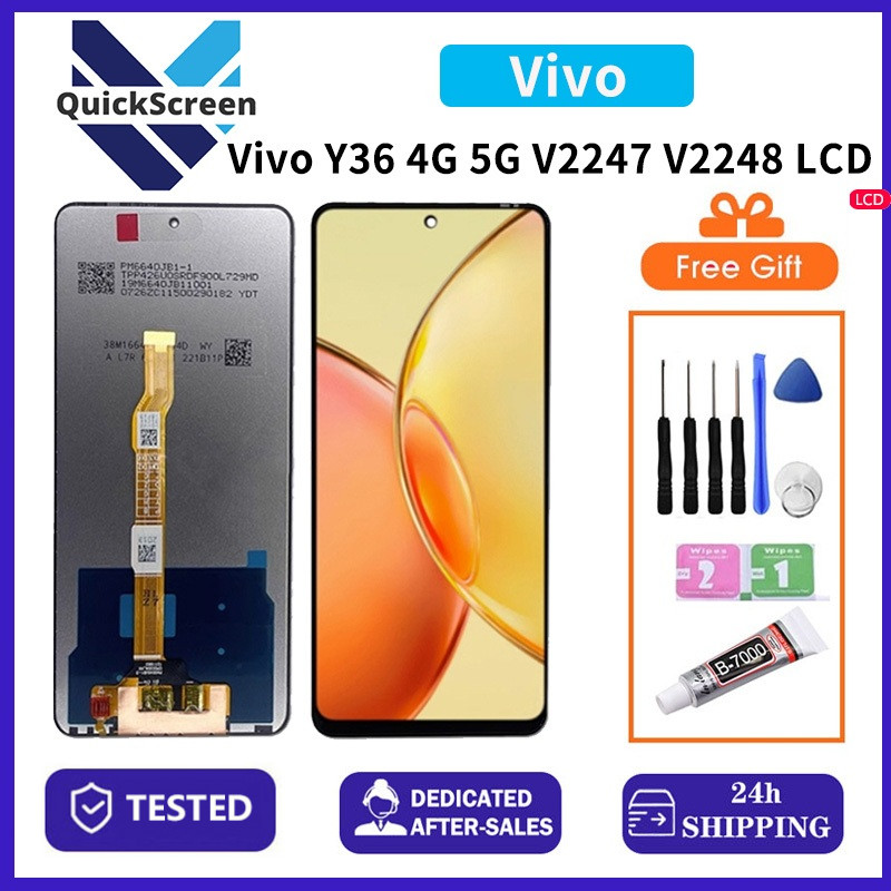[QuickScreen] For Vivo Y36 4G 5G V2247 V2248 LCD DIsplay Touch Screen ...