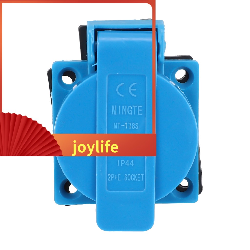 Joylife-1PCS Industrial Waterproof Socket European Socket Copper ...