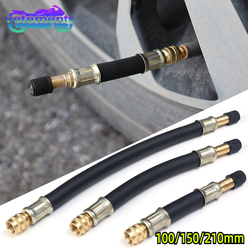 100/150/210MM Rubber Valve Inflation Extension Tube for Car Tires ...