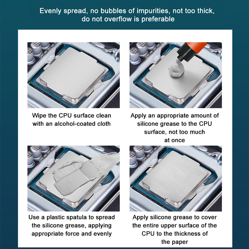 Silicone Grease Thermal Paste Heat Transfer Grease Heat Sink for All ...