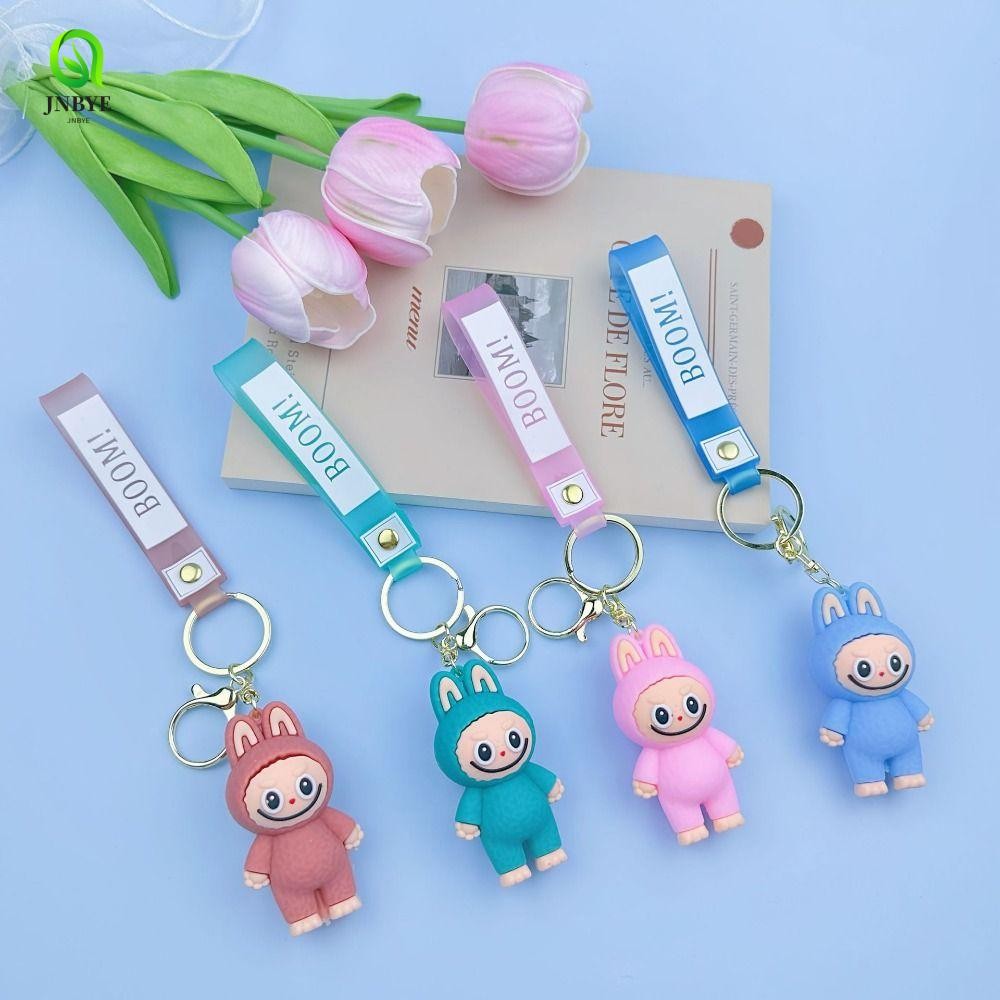 JNBYE Labubu Doll Keychain, Anti-lost Mini Labubu PVC Pendant, Car Key ...