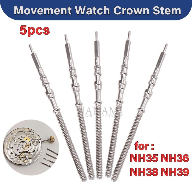 1/2/5Pcs Movement Watch Stem Crown Kit for Seiko NH35 NH36 NH38 NH39 ...