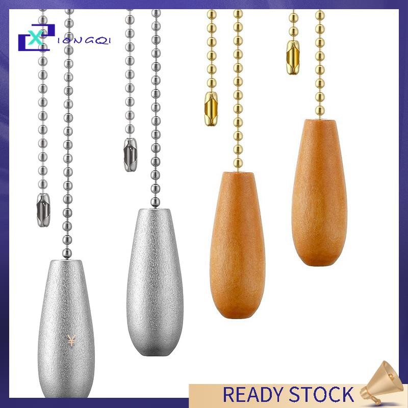 【Xiongqi】4 Pieces Ceiling Fan Chain Pulls Wooden Pull Chain Extension ...