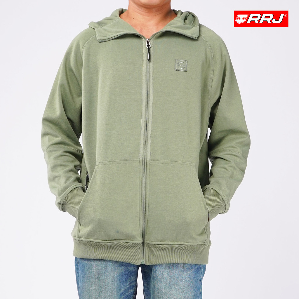 RRJ Men's Basic Jacket Regular Fitting Interlock Fabric 131118 (Light ...