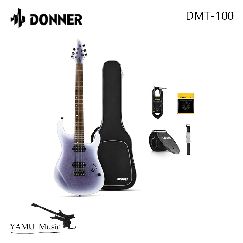Donner DMT-100 Solid Body Electric Guitar, Matte Finish 39 Inch Metal Electric Guitar DMT100 ...