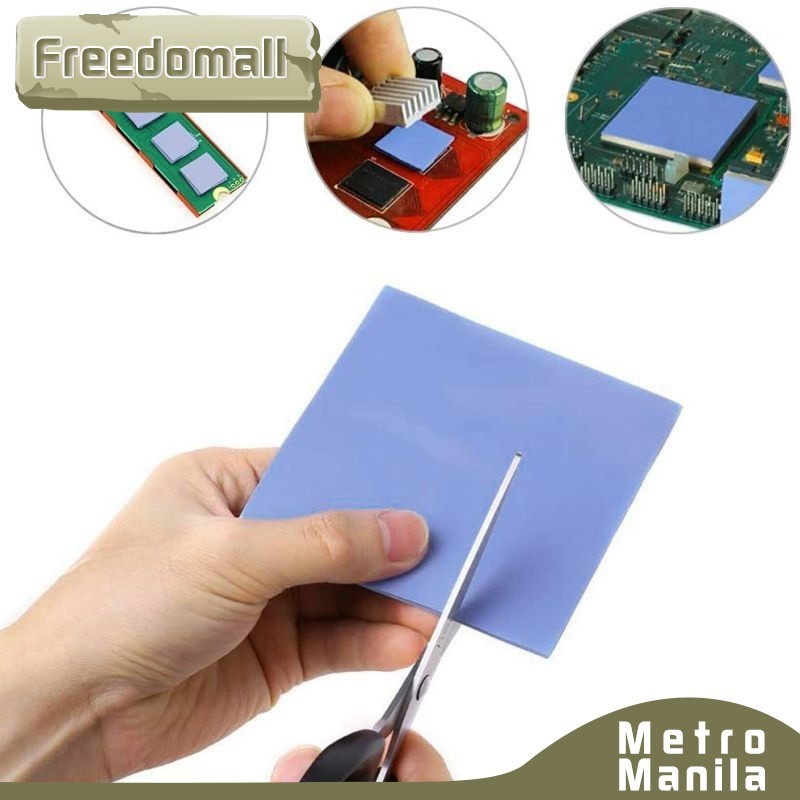 10*10*1mm CPU Heatsink Pad 100PCS CPU Silicone Thermal Pad Retardant ...