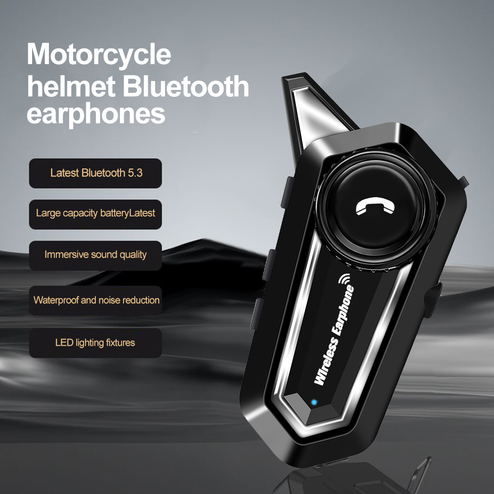 BT31 Motorcycle Helmet Headset Bluetooth Interphone Waterproof Wireless ...