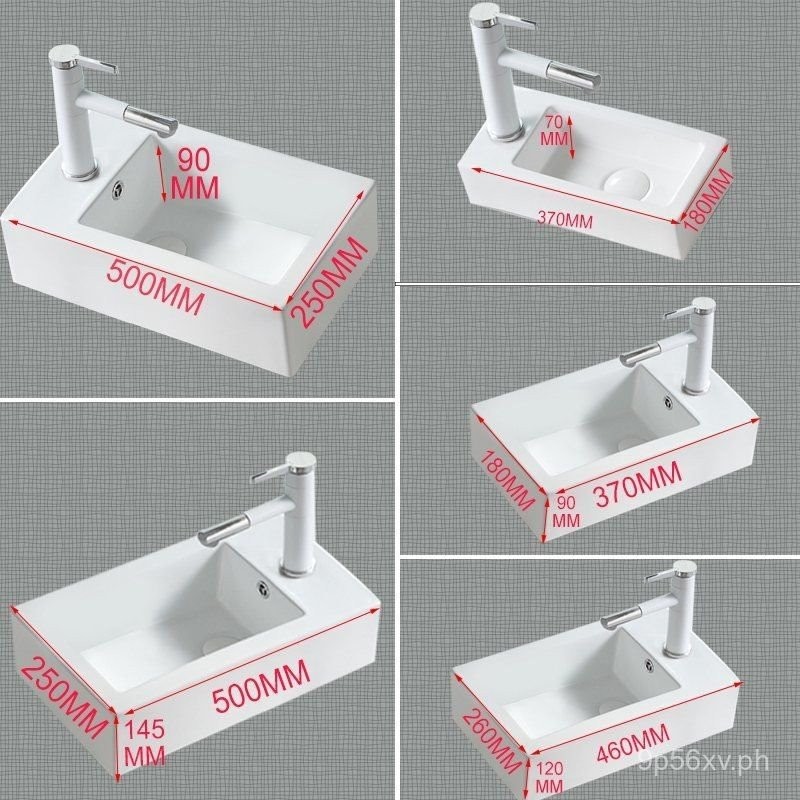 Ultra Narrow Table Basin Basin Balcony Mini Wash Basin Ceramic Small ...