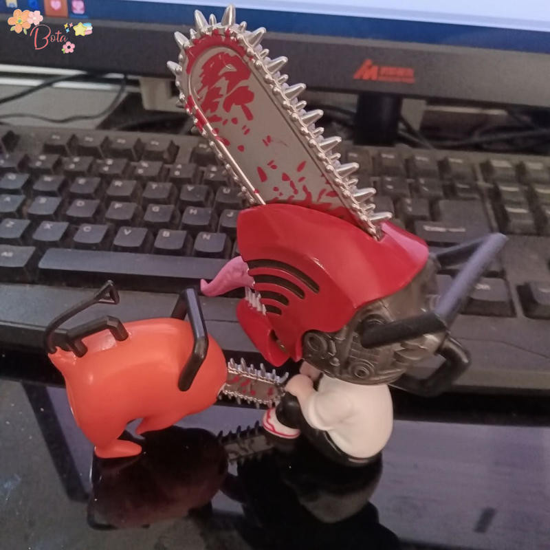 Chainsaw Man Pochi Dog Sitting Posture Ornaments Anime Game Toys HM ...