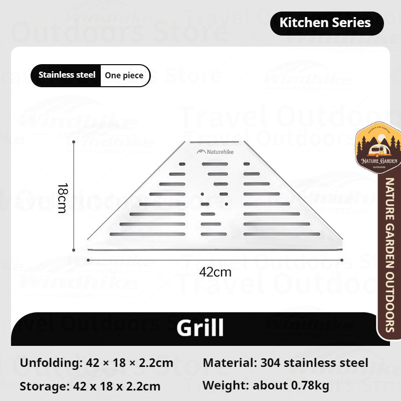 Naturehike Foldable Campfire Stand Outdoor Portable Multipurpose ...