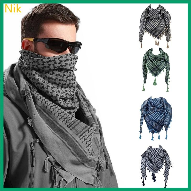 Niki Shemagh Head Neck Scarf Men Women Shawl Kafiya Wrap Shemagh Scarf ...
