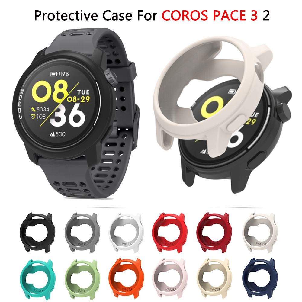 TPU Silicone Case For COROS PACE 3 Smart Watch Bumper Frame Protector for COROS PACE 2 Cover ...