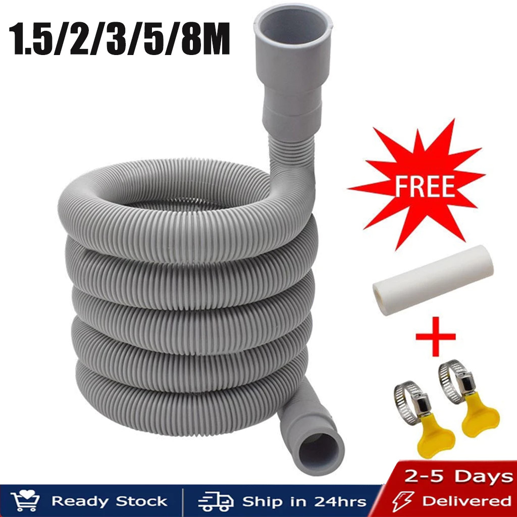 Pulsator Washing Machine Drain Hose Outlet Soft Tube Stretchable ripple ...