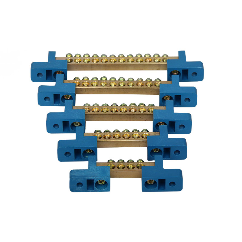 Meuctiffy 6*9 4/6/8/10/12 Holes Electrical Connector Distribution Box Neutral Terminal Rail ...