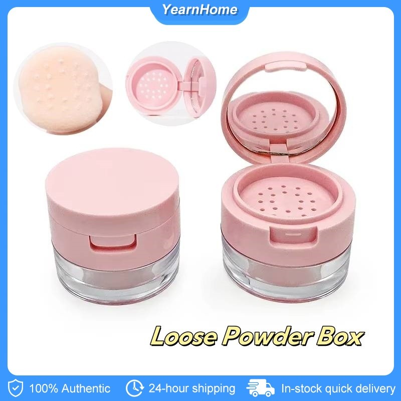 Mini Makeup Container Empty Loose Powder Box Loose Powder Jar With ...