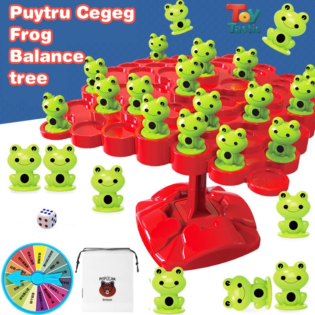 Frog Stackable Balance Tree Toy Thinking Training Puzzle Toys Parent ...