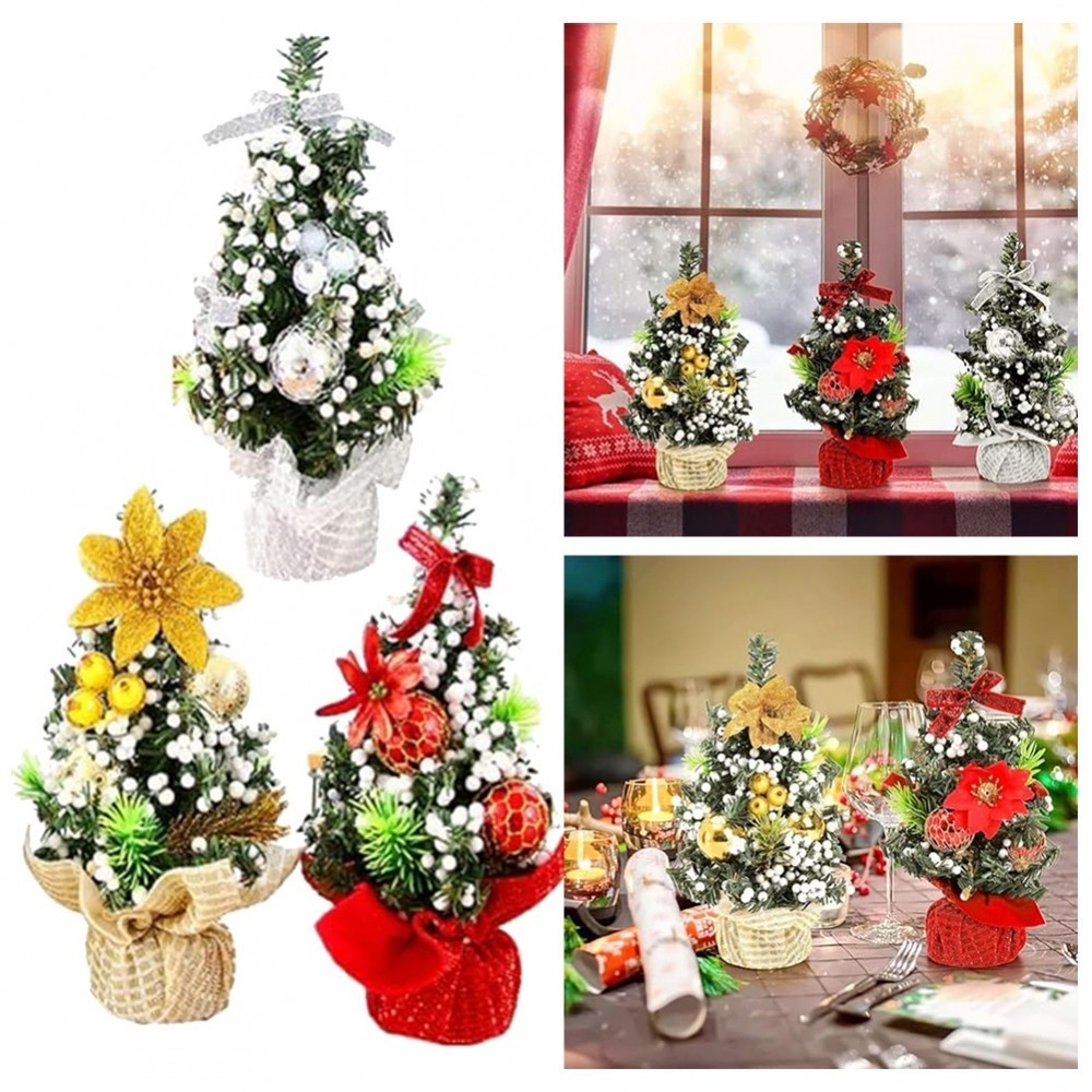 Compact Mini Christmas Tree with Colorful Decorations Perfect for ...